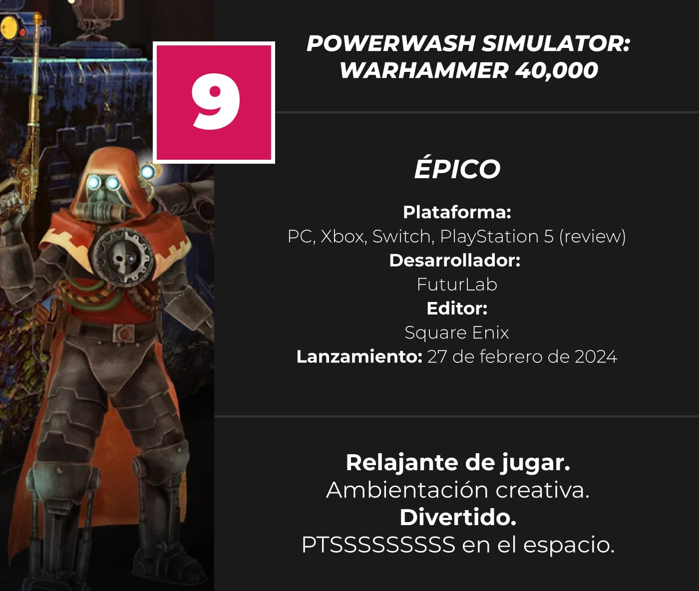 PowerWash Simulator: WARHAMMER 40,000 | Review – Bonus Stage MX